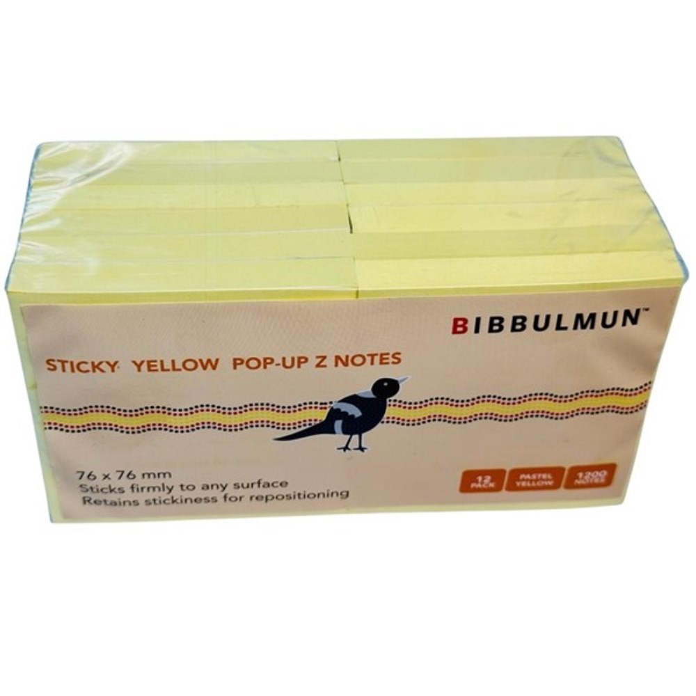 Notes & Flags - Bibbulmun Everyday Pop Up Z Line Sticky Notes 76 x 76mm ...